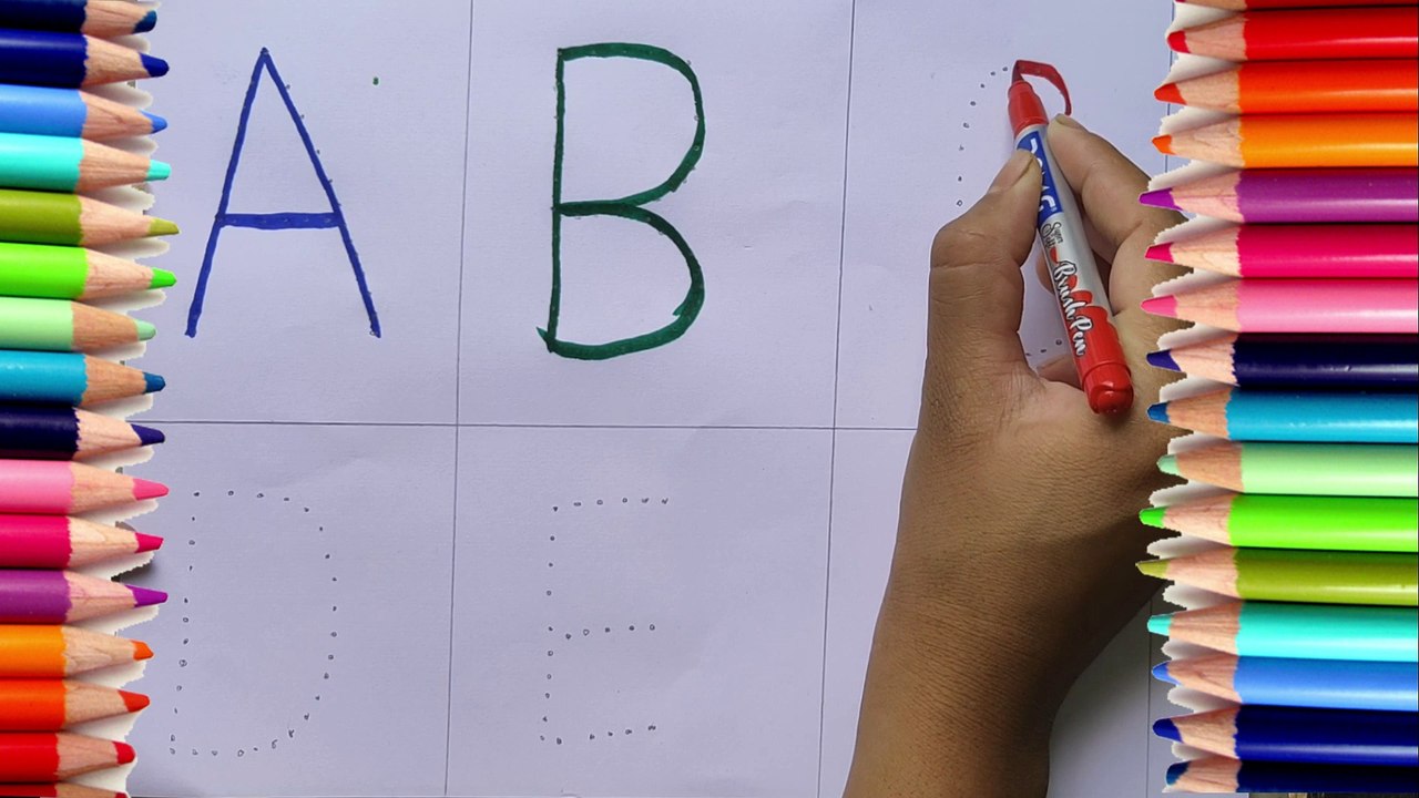 How to Write Letters for Children - Teaching Writing ABC for Preschool ...