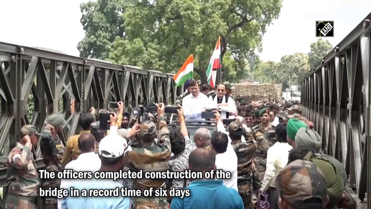 MP: Indian Army engineers complete construction of bailey bridge in 6 ...