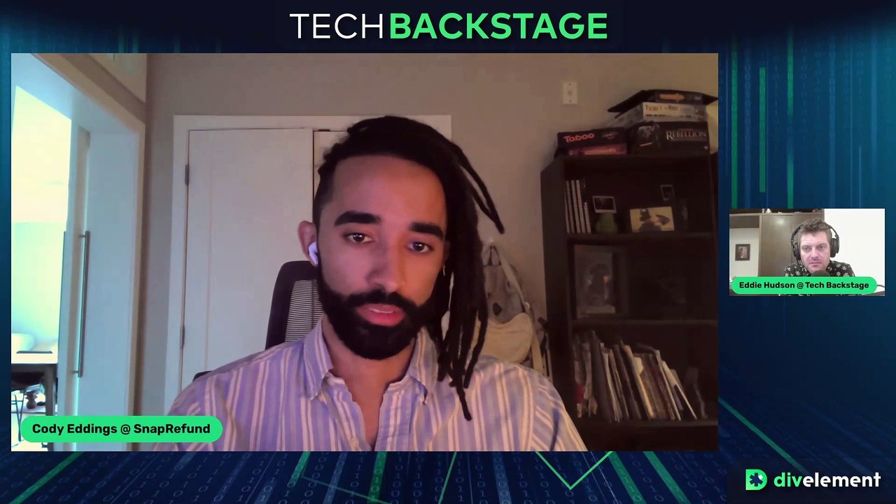 Tech Backstage - Coddy Eddings @ SnapRefund VIDEO - video Dailymotion