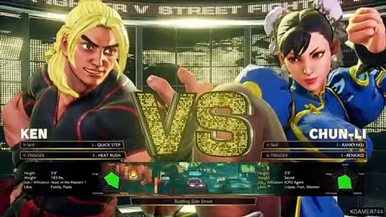 Street Fighter V - Ken Vs. Chun-Li (LEVEL 8) - video Dailymotion