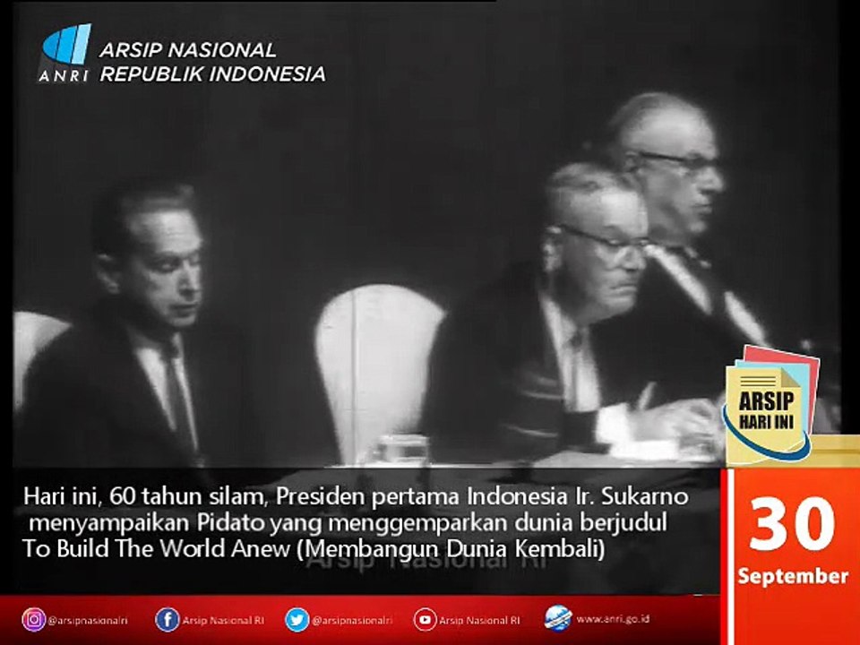President Sukarno's speech before the United Nations General Assembly ...