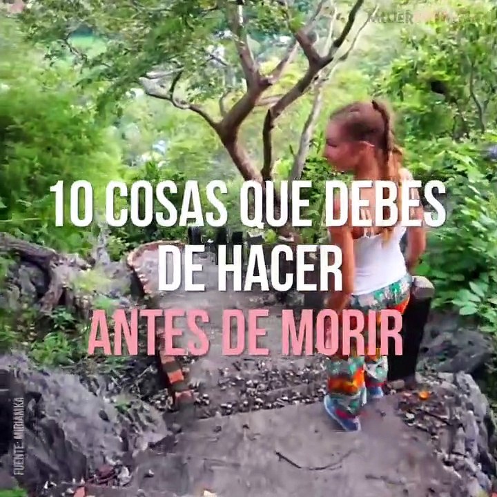 10 Cosas Que Debes De Hacer Antes De Morir - Md10 - video Dailymotion