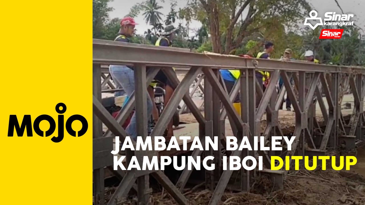 Jambatan Bailey rosak akibat banjir di Kampung Iboi, Baling - Video Dailymotion