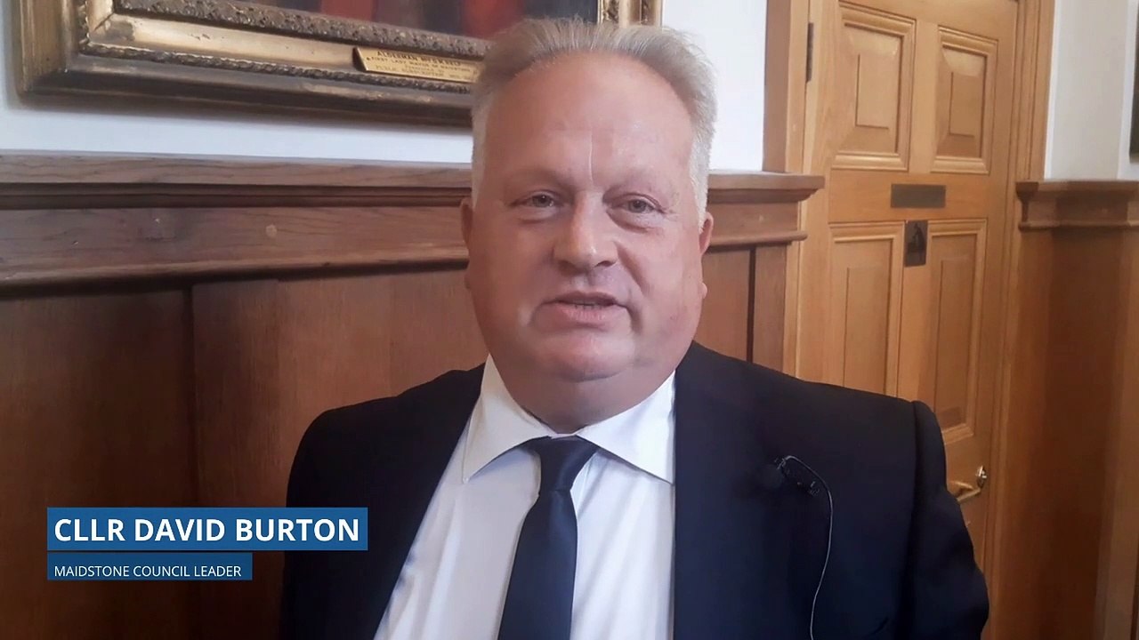 Maidstone council leader David Burton and mayor Derek Mortimer pay ...