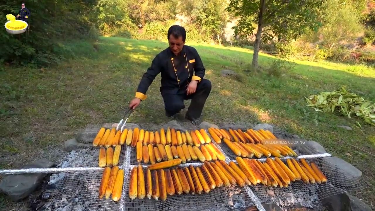 Baked Corn on The Cob _ Best Grilled Corn Recipe _ Wilderness Cooking ...