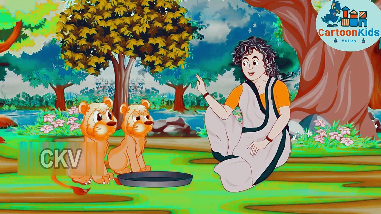 New Hindi Cartoon Kahaniyan Dadi or do Sheron ki - Cartoon Kids Valley ...