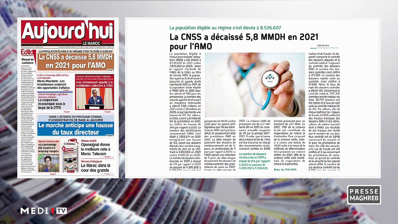 Presse maghreb - 21/09/2022 - Vidéo Dailymotion