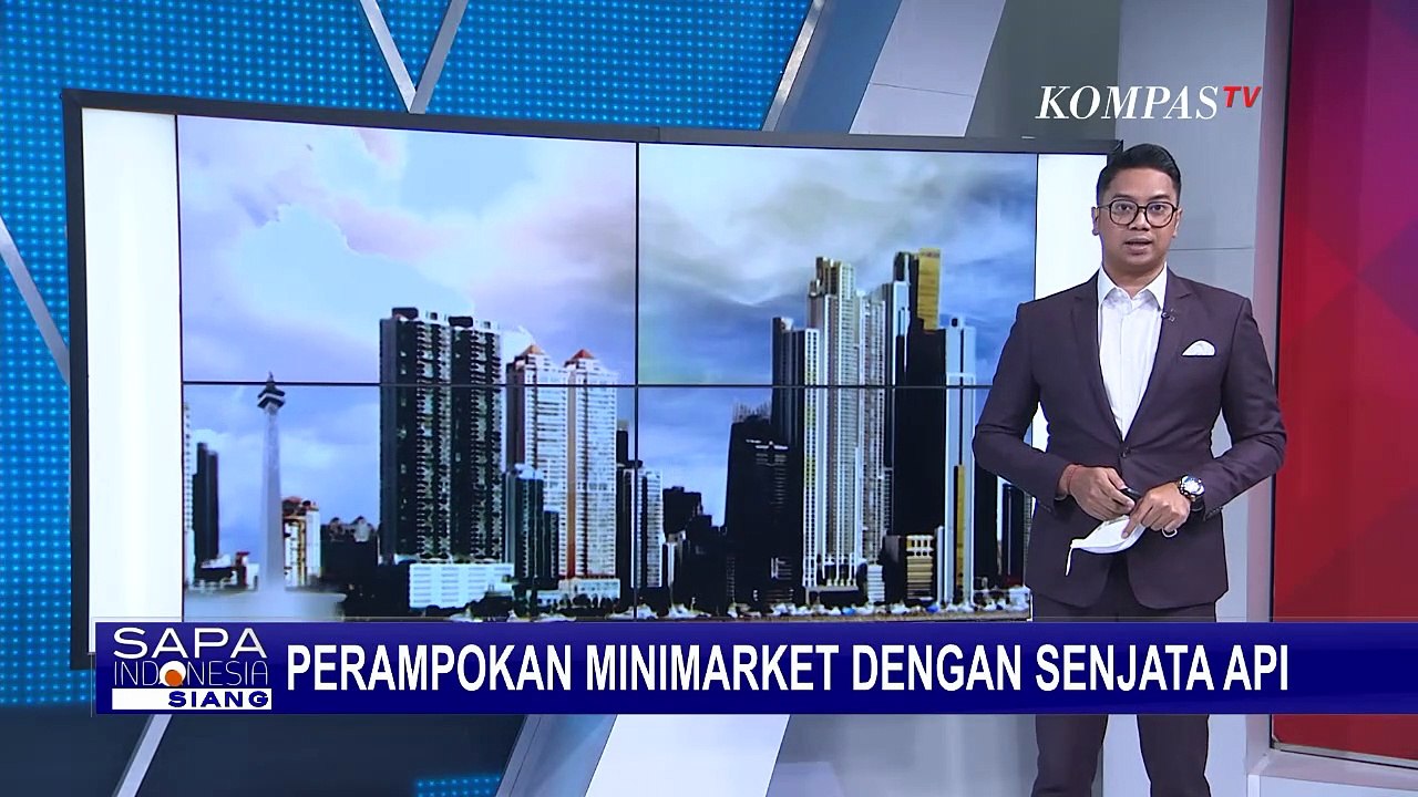 CCTV Rekam Aksi Perampok Bersenjata Api Todong Pegawai Minimarket - Video Dailymotion