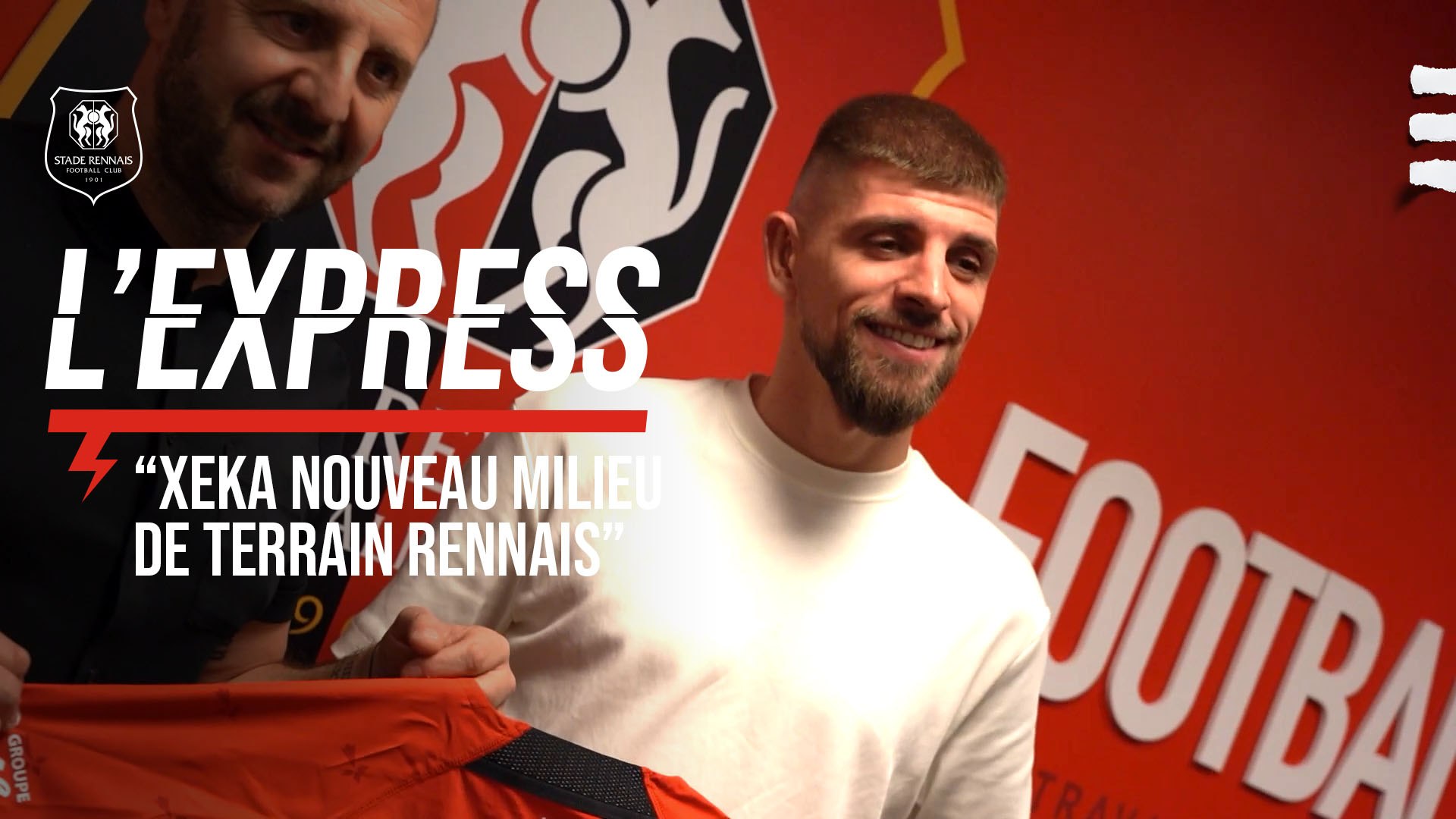 Les premiers mots de Xeka, nouveau milieu de terrain rennais