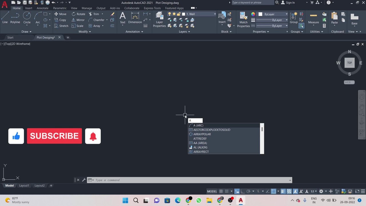 AUTOCAD 2D TUTORIAL FOR BEGINNERS. AUTOCAD STEP BY STEP PRACTICE WITH ...