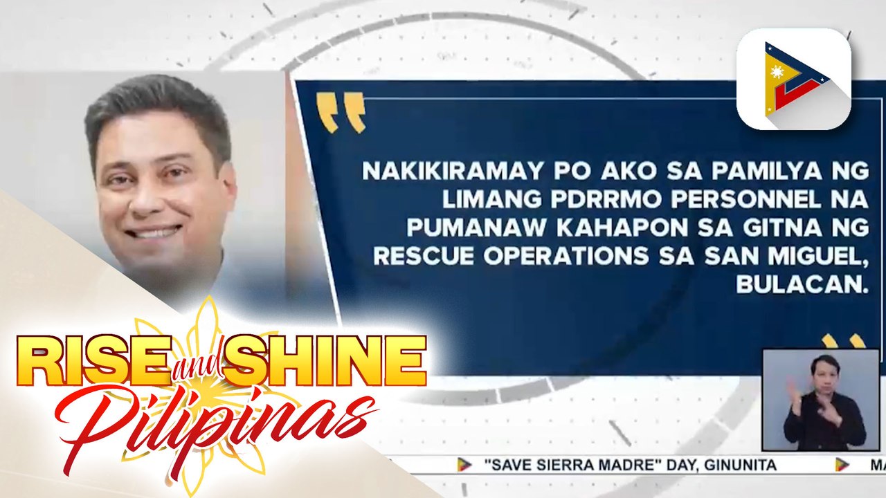 SP Zubiri, naghayag ng pakikiramay sa kaanak ng 5 rescuers na nasawi sa ...