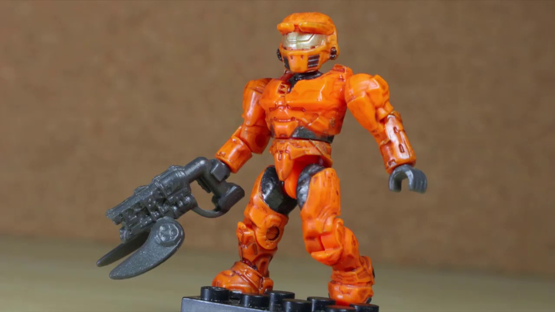 Halo Mega Bloks Orange Spartan