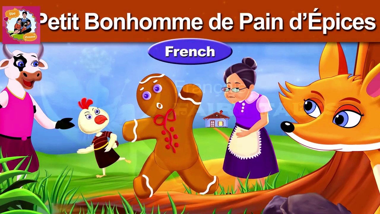 Le petit bonhomme de pain d'épices | Gingerbread Man in French | French ...