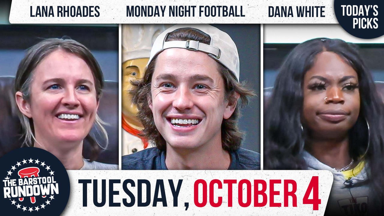 The Rundown Queen Returns | Barstool Rundown - October 4, 2022 - video Dailymotion