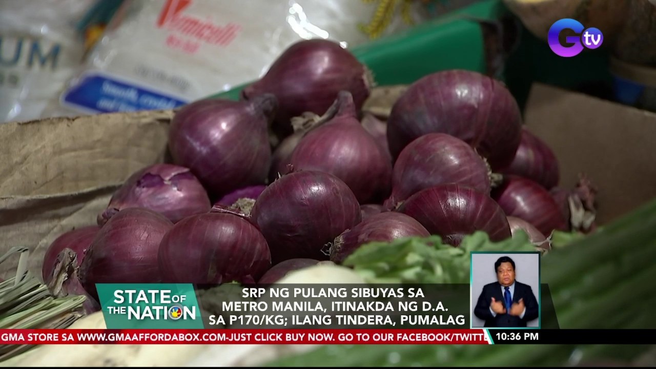 SRP ng pulang sibuyas sa Metro Manila, itinakda ng DA sa P170/kg; Ilang ...