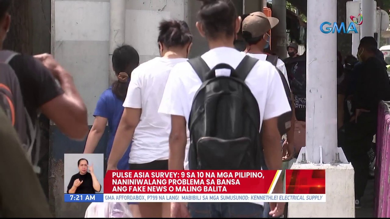 Pulse Asia Survey: 9 sa 10 na mga Pilipino, naniniwalang problema sa bansa ang fake news o ...