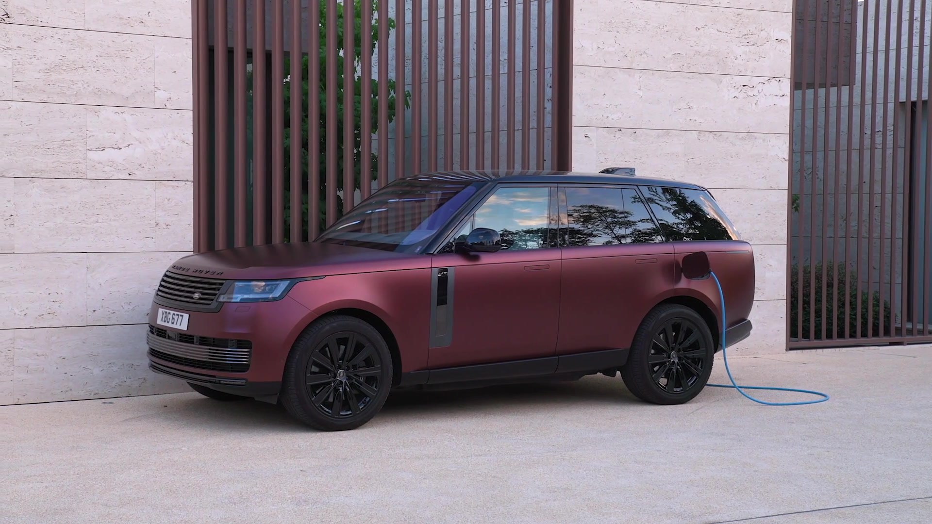 Matte Red Range Rover
