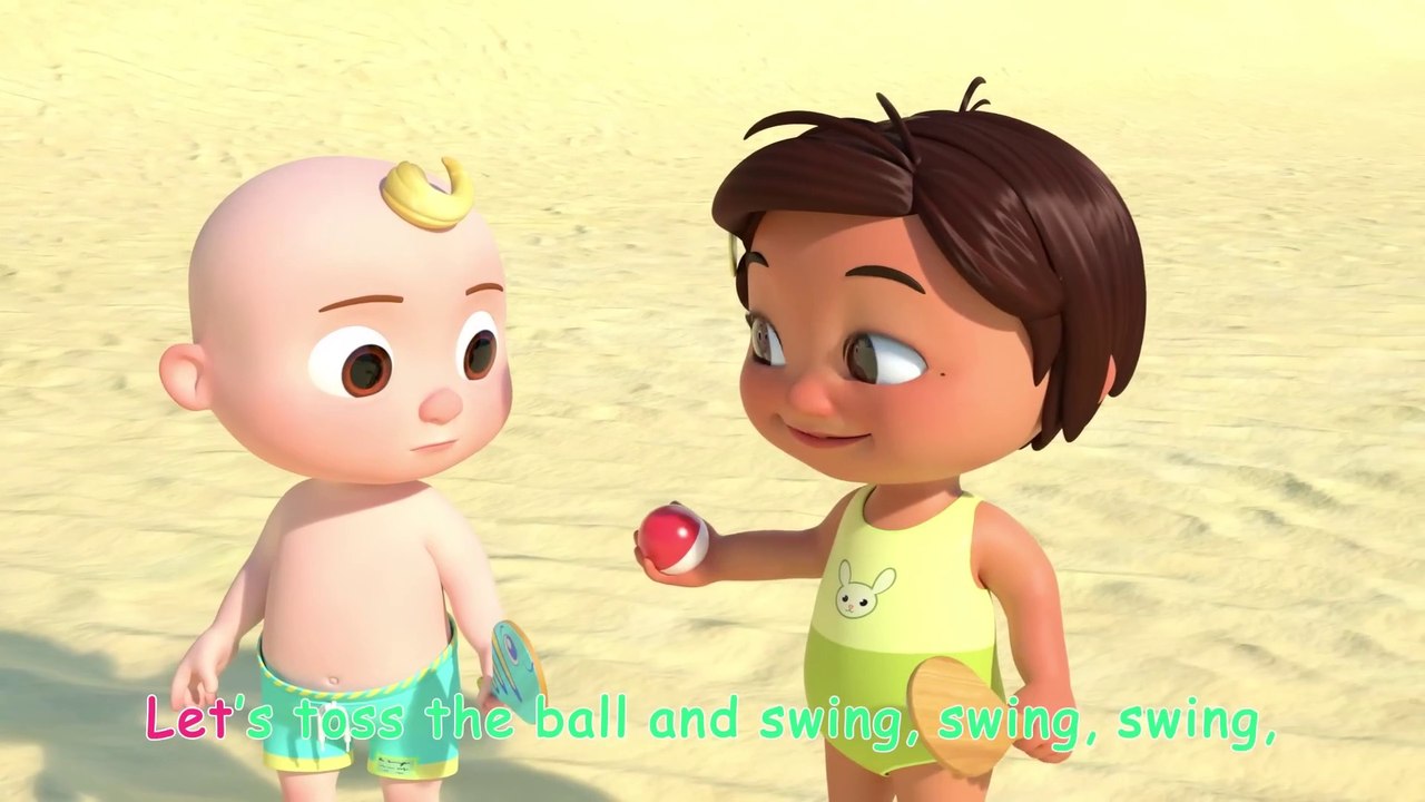 Play Sports Outside at the Beach Song CoComelon Nursery Rhymes Kids ...