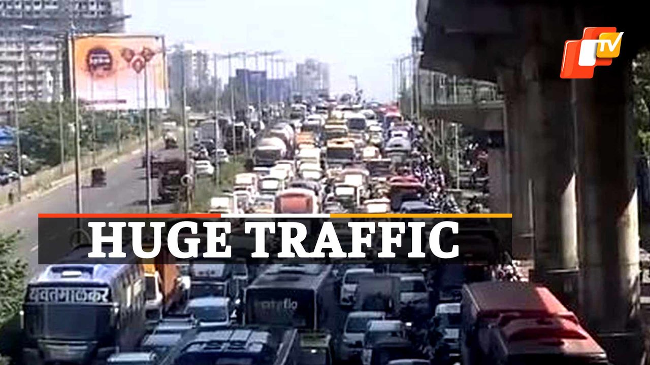 Heavy Traffic Jam at Eastern Express Highway towards CSMT Mumbai ...