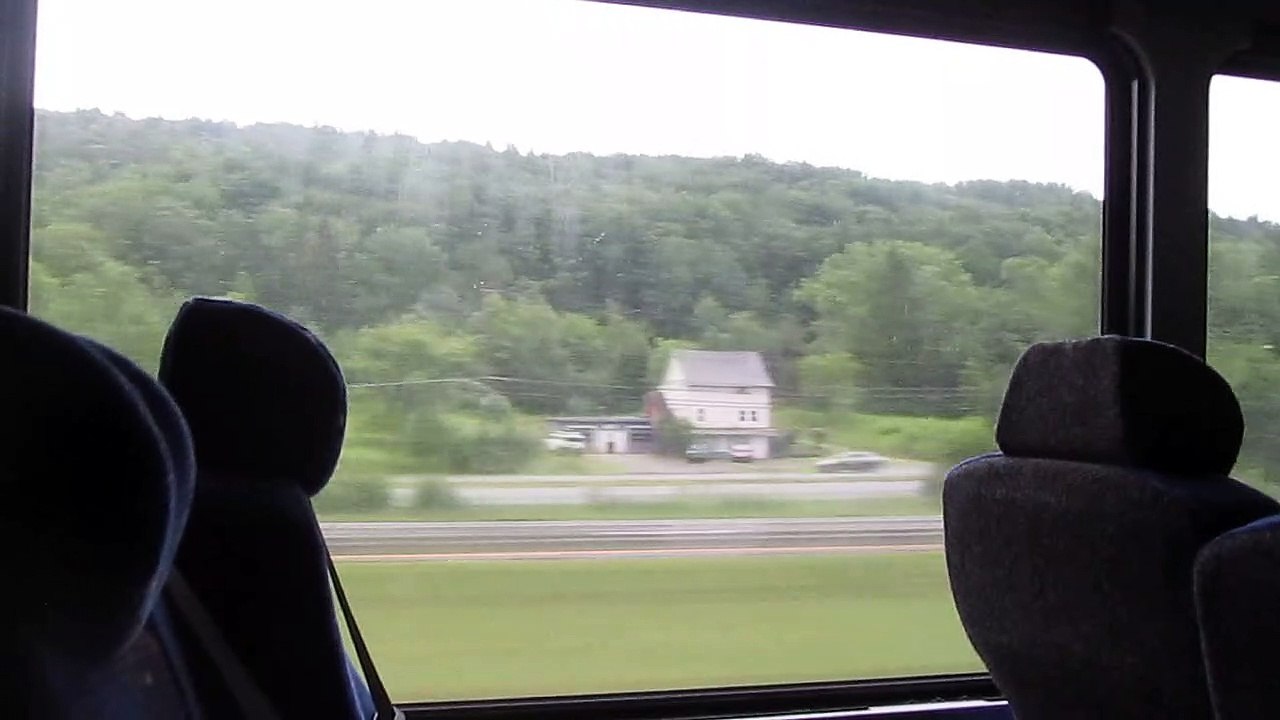 Interstate 86 west on Coach USA Shortline Apalachin New York - video ...