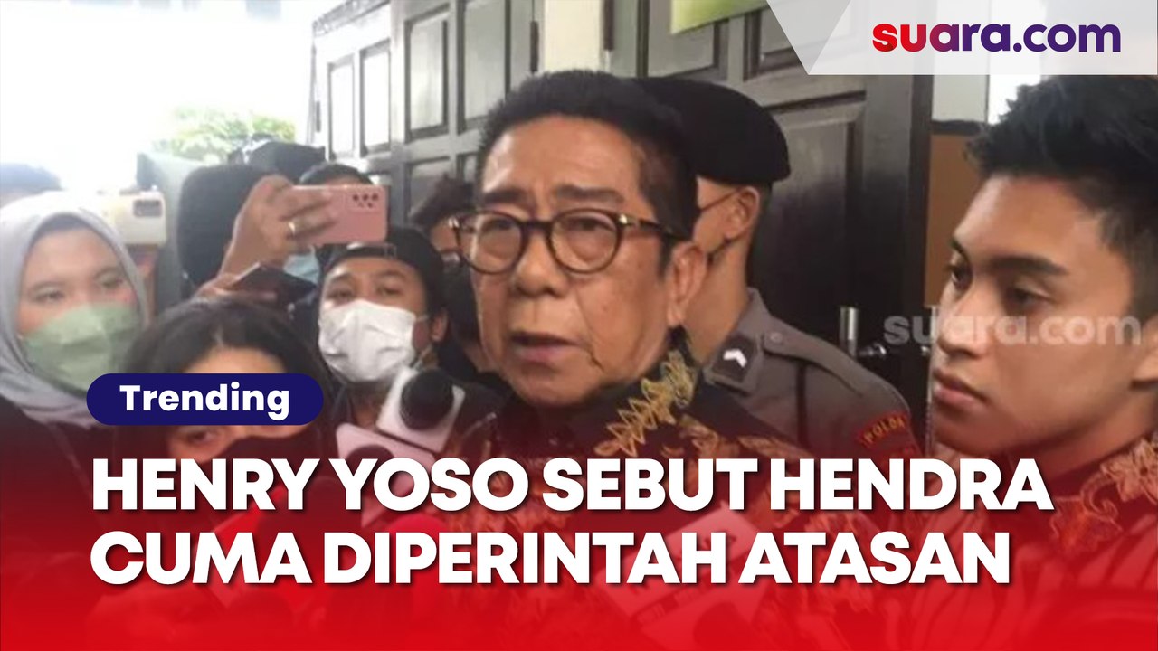 Henry Yoso Sebut Hendra Cuma Diperintah Sambo - Video Dailymotion