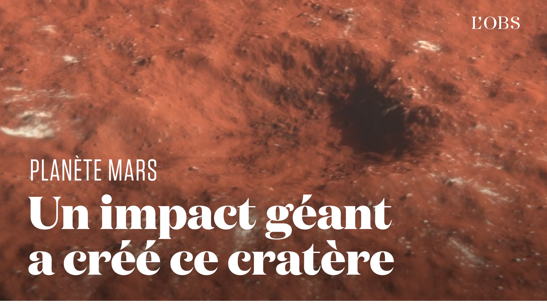 La Nasa diffuse des images et des sons d'un impact géant de météorite ...