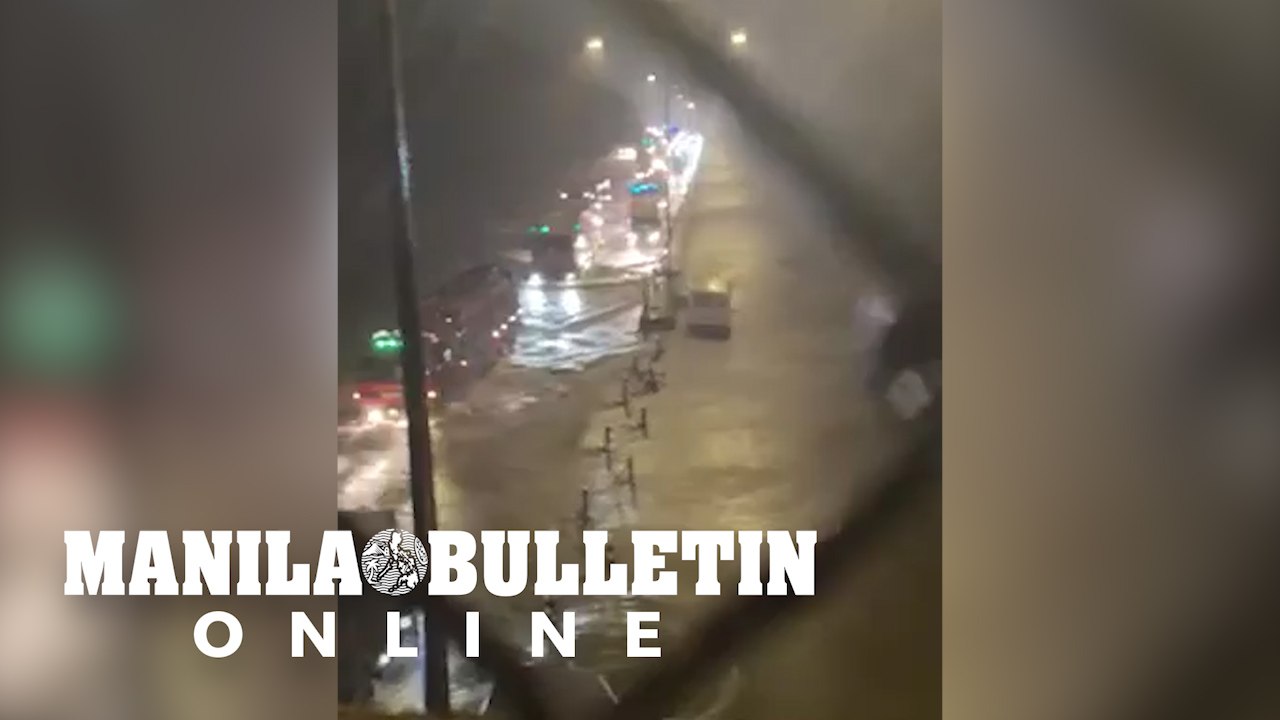 SLEX Southwoods are flooded due to the heavy rains brought by 'Paeng ...