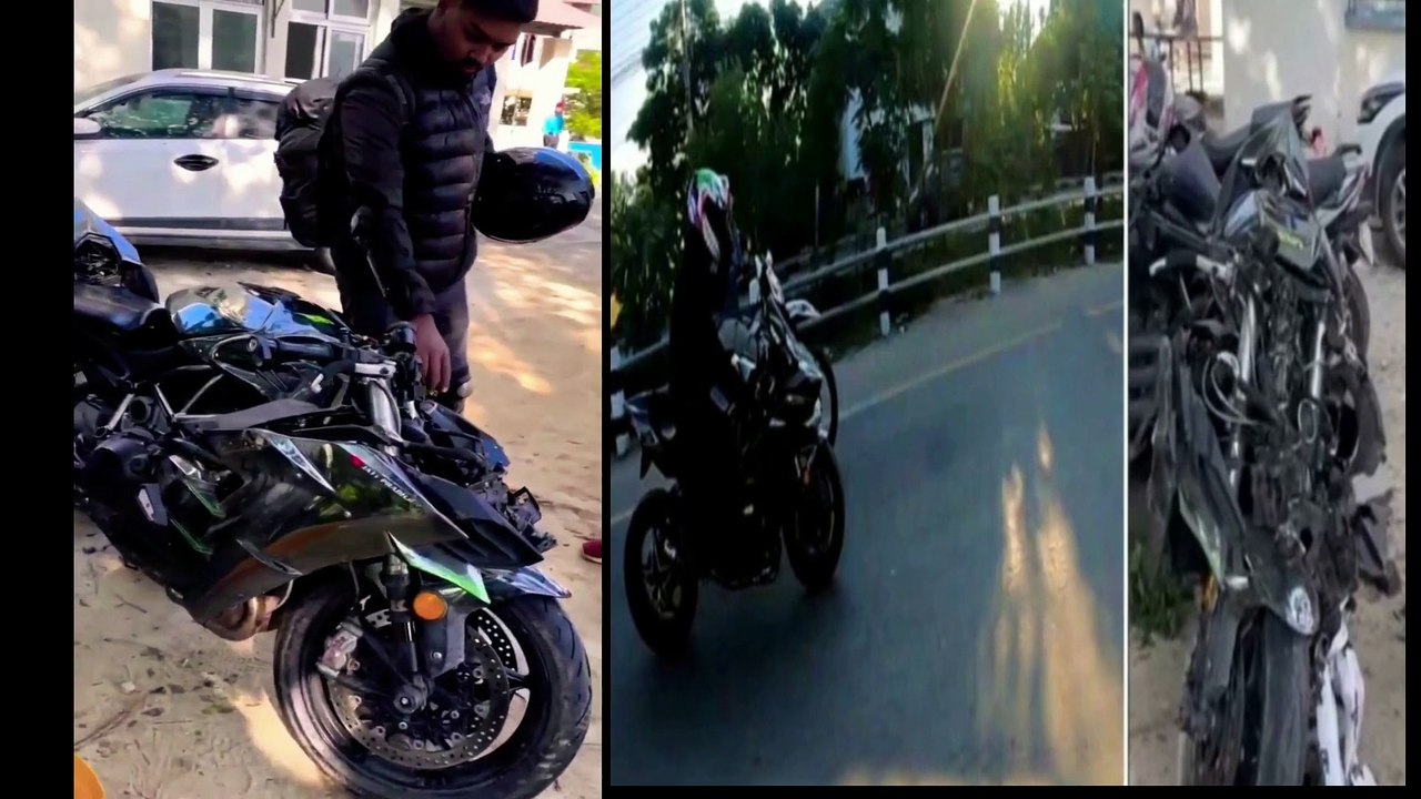 @Jatt Prabhjot Bhai का भयंकर Accident हुआ नेपाल में| Kawasaki Ninja H2 ...