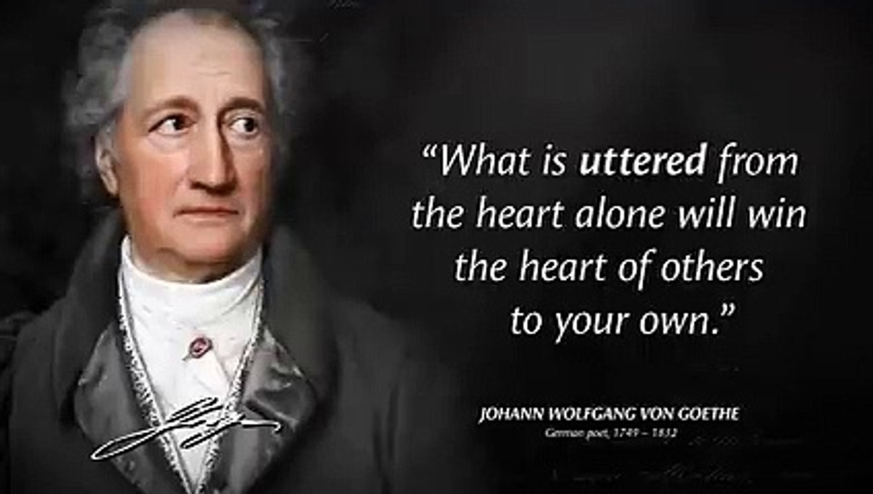 Johann Wolfgang von Goethes Quotes which are better known in youth to ...
