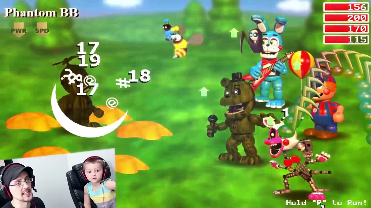FNAF WORLD ♫ #3- THE PHANTOM BUNCH! w_ FGTEEV Duddy & Chase (More Talk ...
