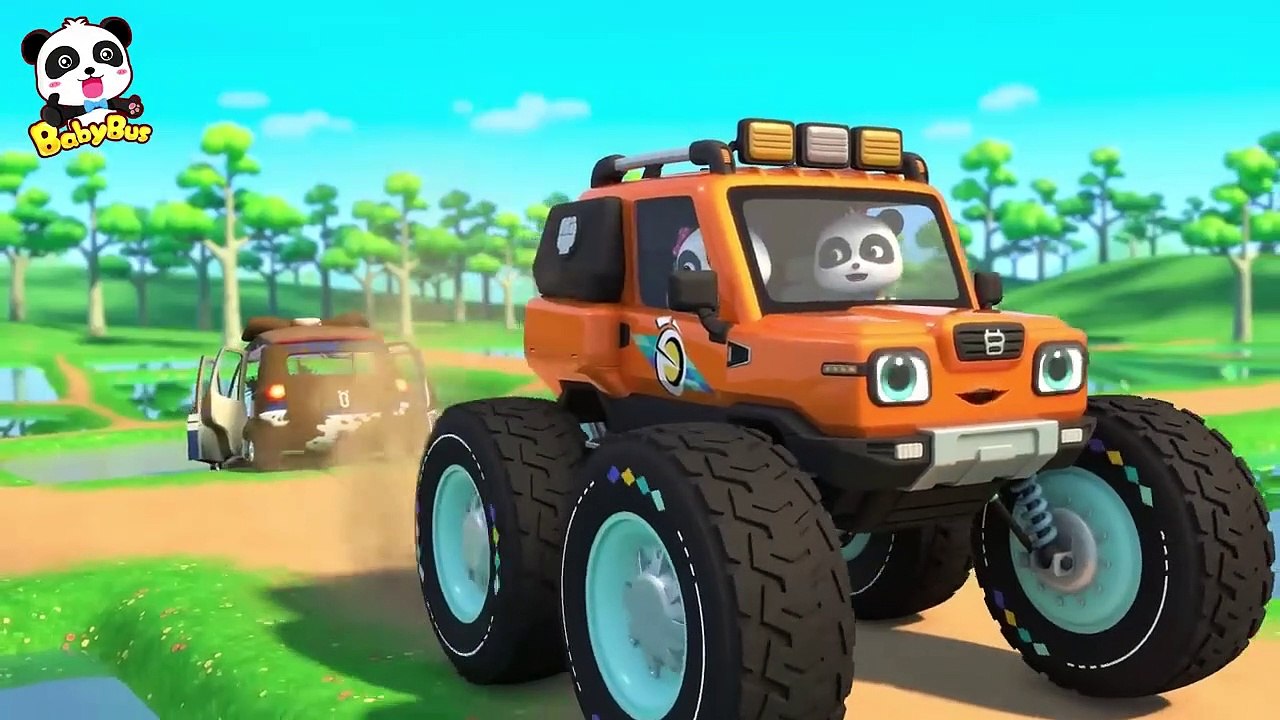 Super Police Truck Monster Truck Car Cartoon Cartoon for Kids BabyBus ...