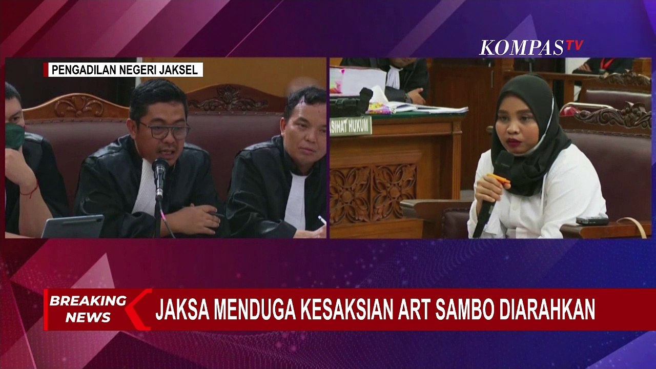 Jaksa Duga Kesaksian Susi ART Ferdy Sambo Sudah Diarahkan - Video Dailymotion