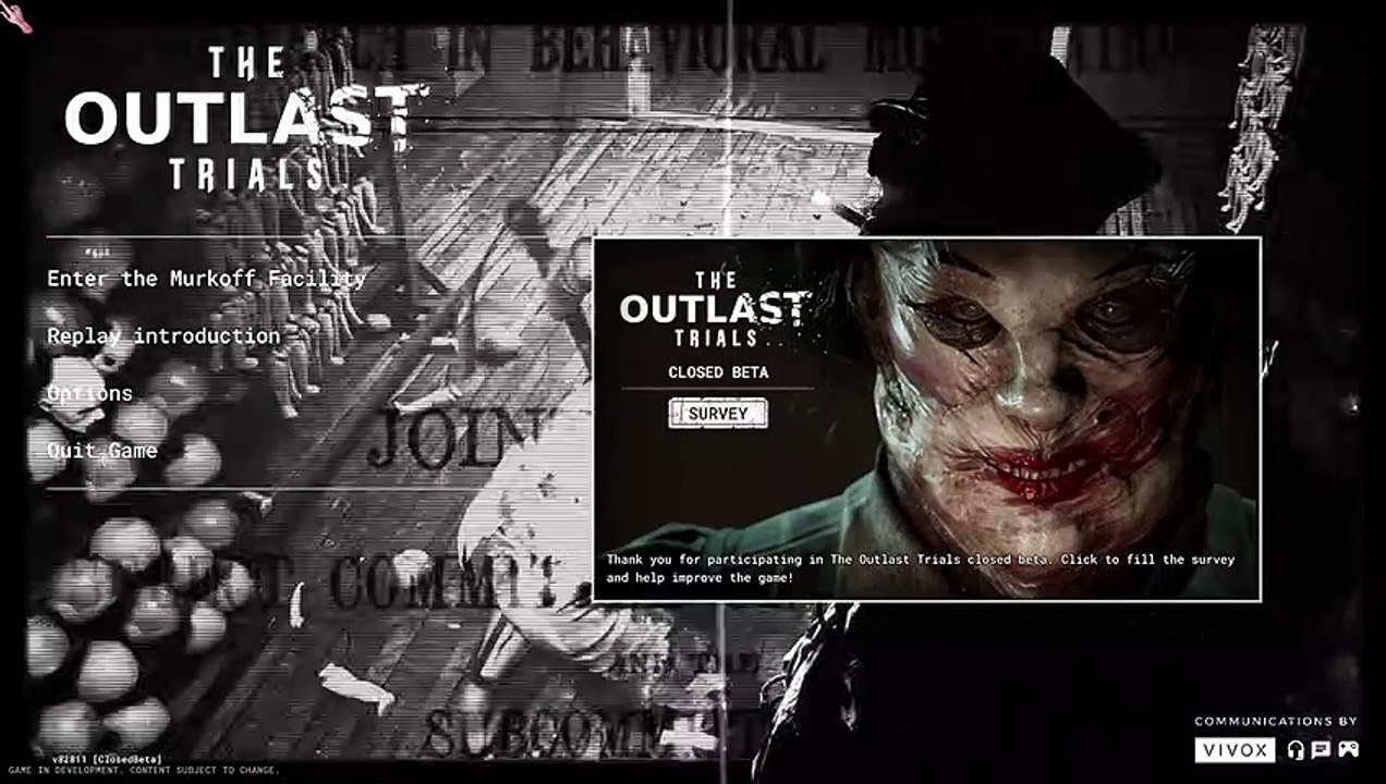 The Outlast Trials: Closed Beta (Main menu music/Song, Intro Song ...