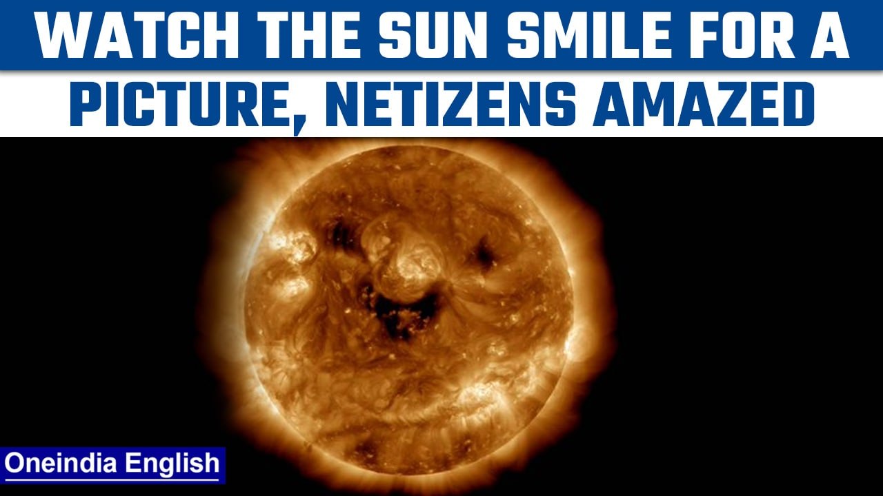 NASA captures image of the sun ‘smiling’, netizens left amazed ...
