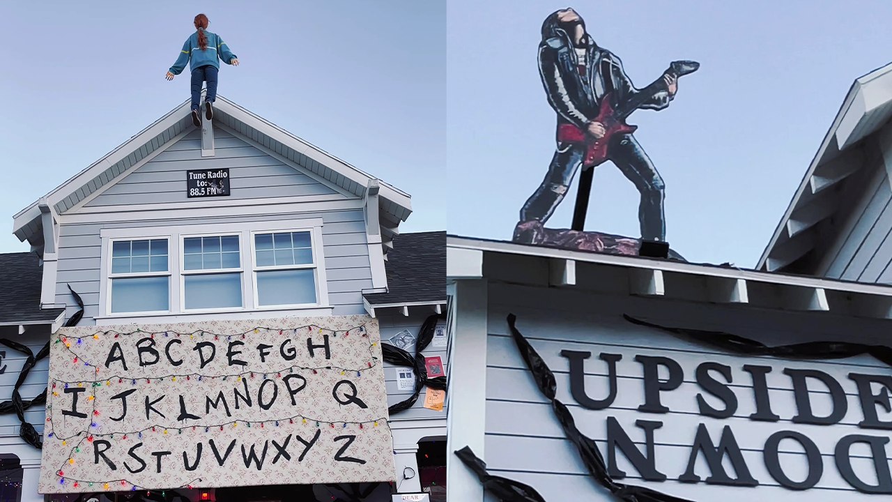Halloween fanatic in awe of the GNARLY 'Stranger Things' haunted house ...