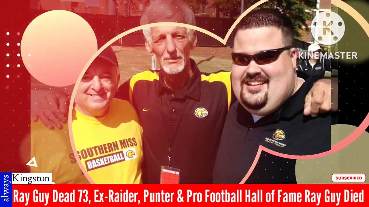 NFL Hall of Famer Ray Guy The Most Legendary Punter of All Time Dies at ...