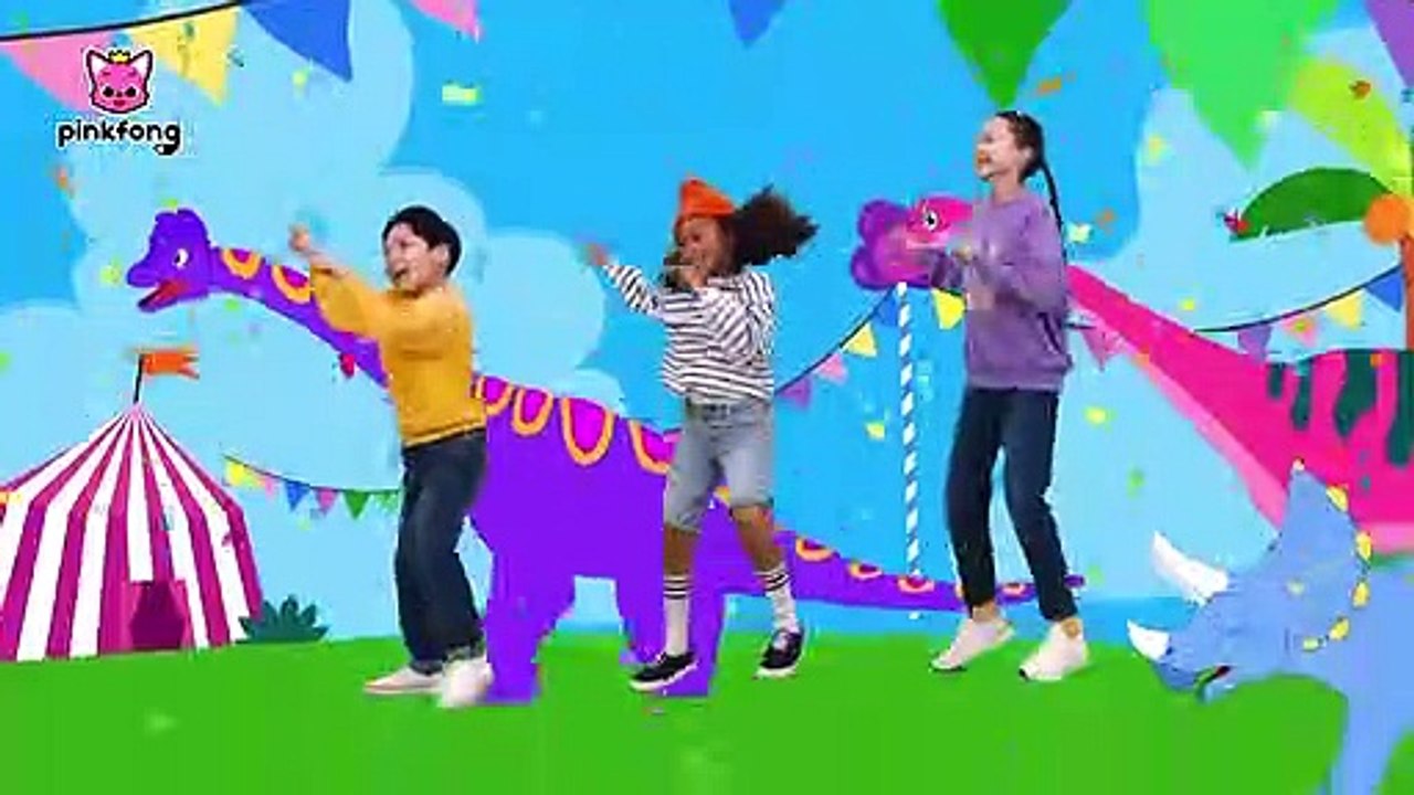 [4K] Dinosaur Parade Dinosaur Song Dance Along Kids Rhymes Pinkfong ...
