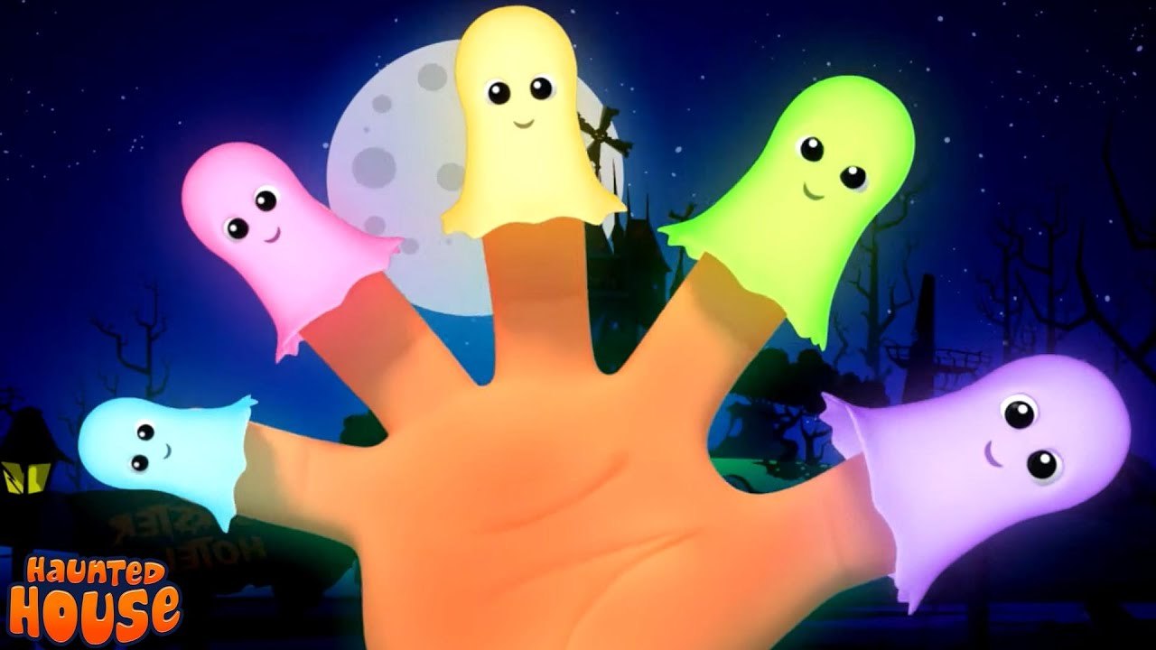 Ghost Finger Family - Halloween Rhyme and Spooky Preschool Songs for ...