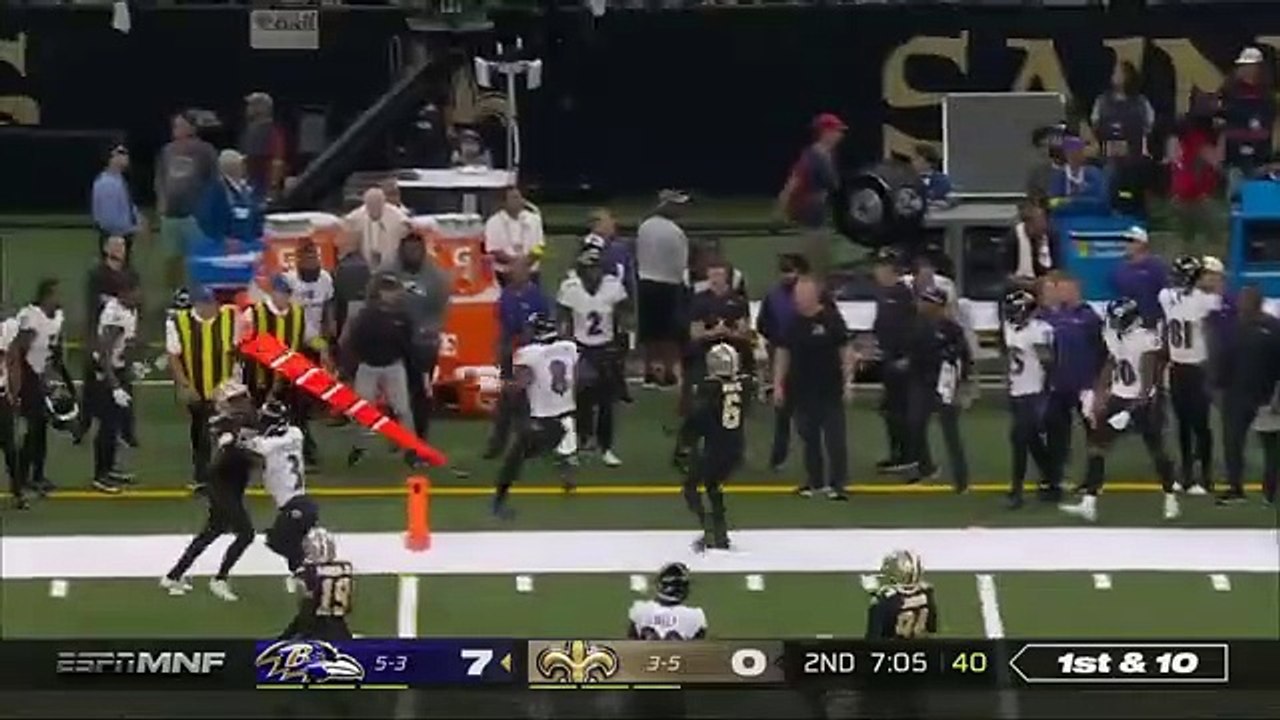 Baltimore Ravens vs. New Orleans Saints Full Highlights 2nd QTR _ NFL ...