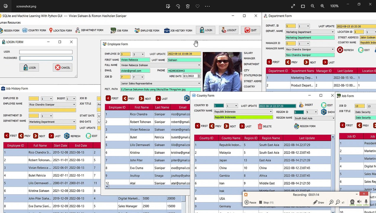 FULL PROJECT SQLITE Dan PYQT Python GUI Untuk Pemula PART 1 Video 