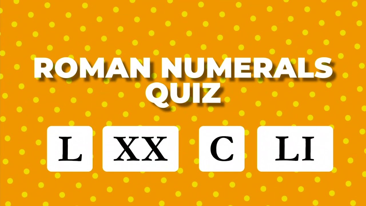 ROMAN NUMERALS Quiz | Guess The Numbers - video Dailymotion