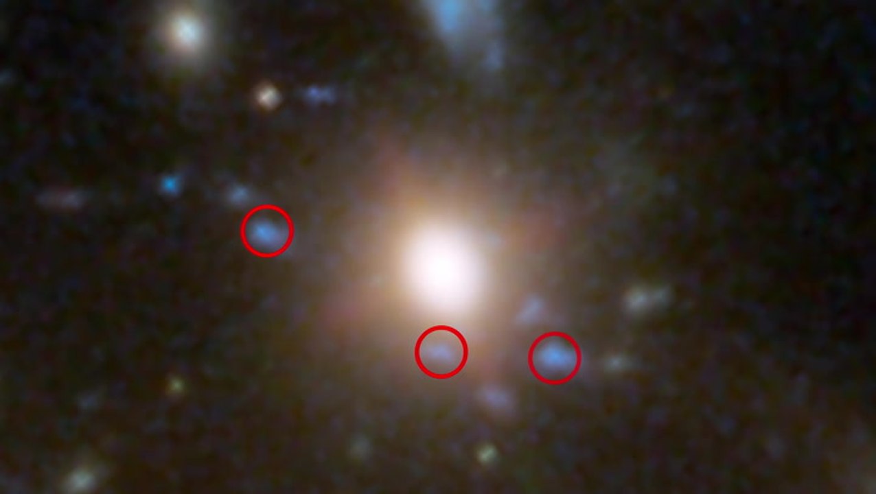 Hubble sees 'evolving' supernova 3 times in same image thanks to ...