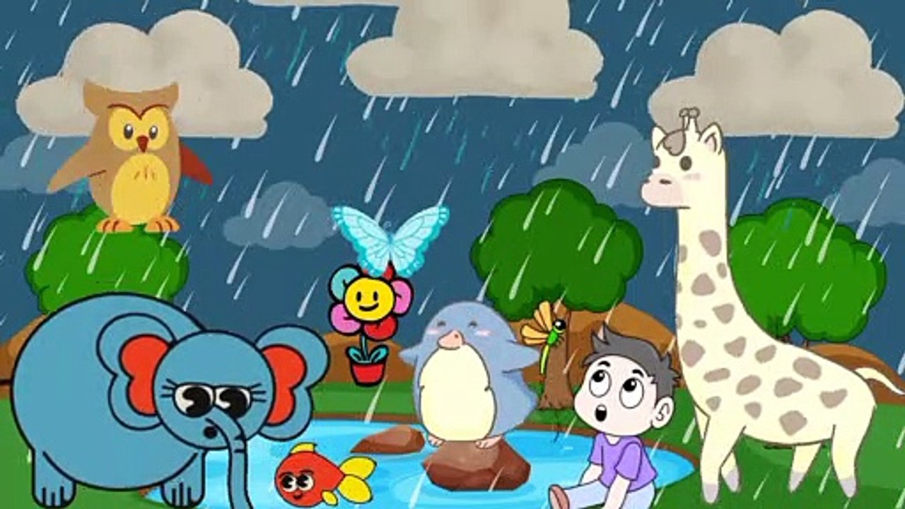 It's raining it's pouring| nursery rhymes| rain song| rain poem - video ...