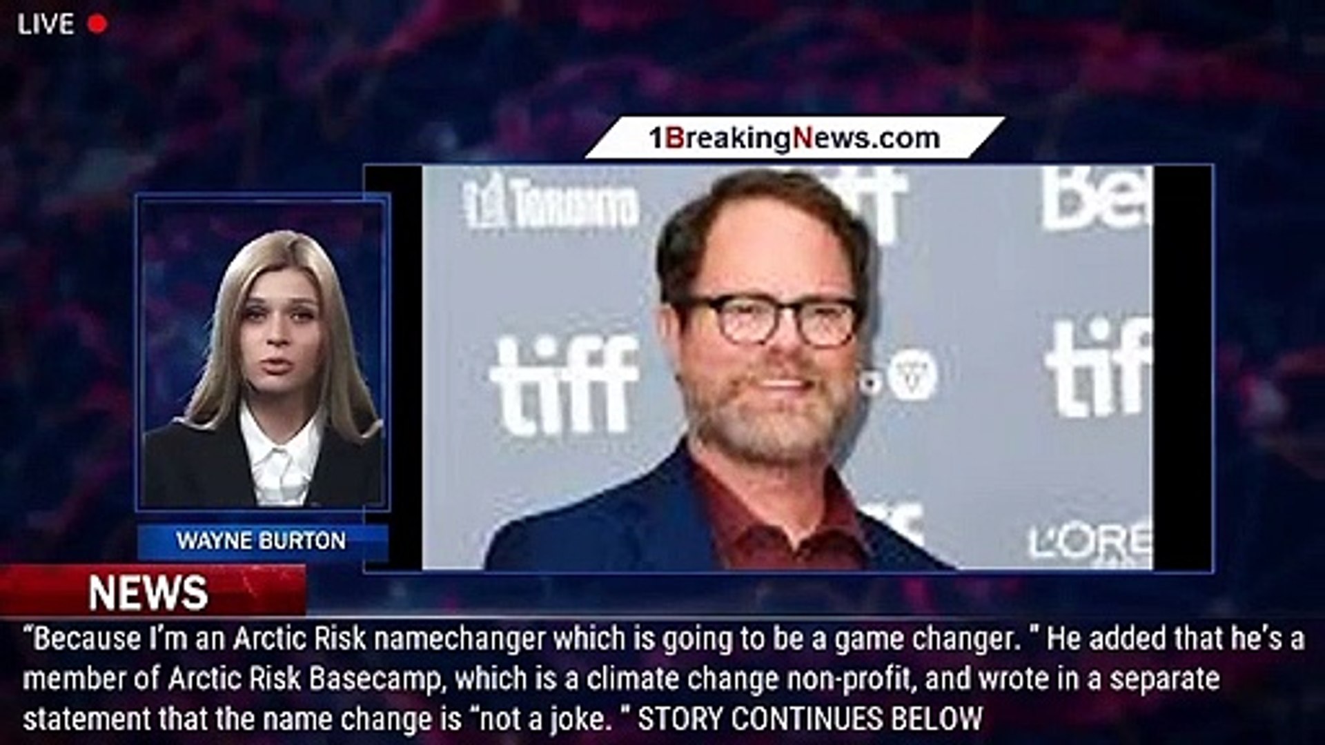 Rainn Wilson Name Change Activists Hold Silent Human Rights Protest At