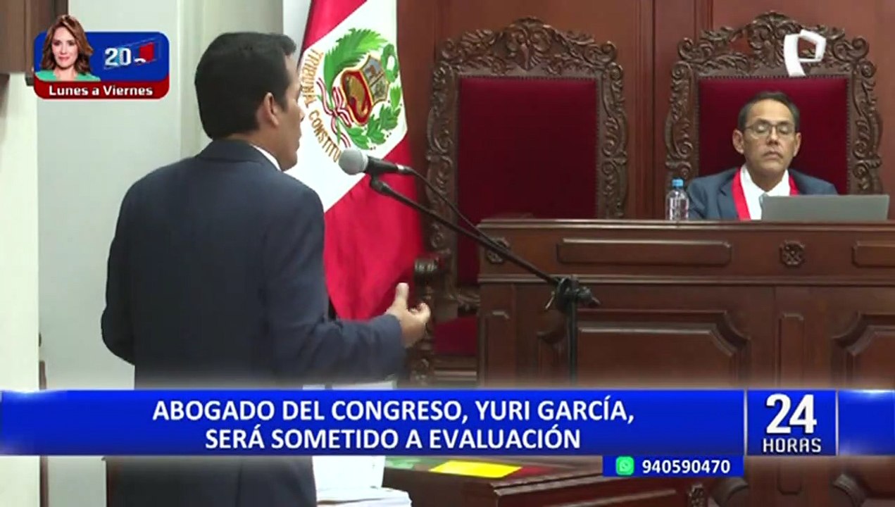 Yuri García: procurador del Congreso será sometido a evaluación tras papel en audiencia del TC ...
