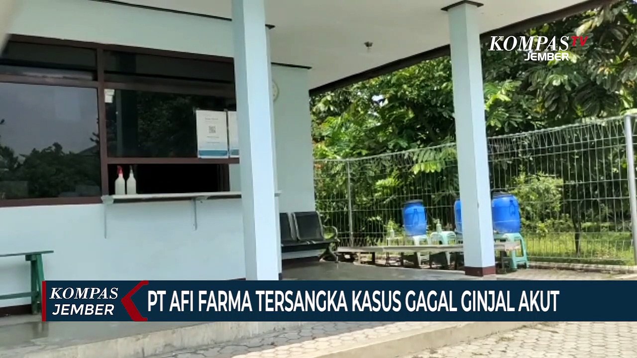 PT Afi Farma Tersangka Kasus Gagal Ginjal Akut, Kantor dan Pabriknya Disegel - Video Dailymotion