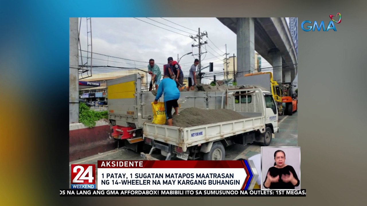 1 patay, 1 sugatan matapos maatrasan ng 14-wheeler na may kargang ...
