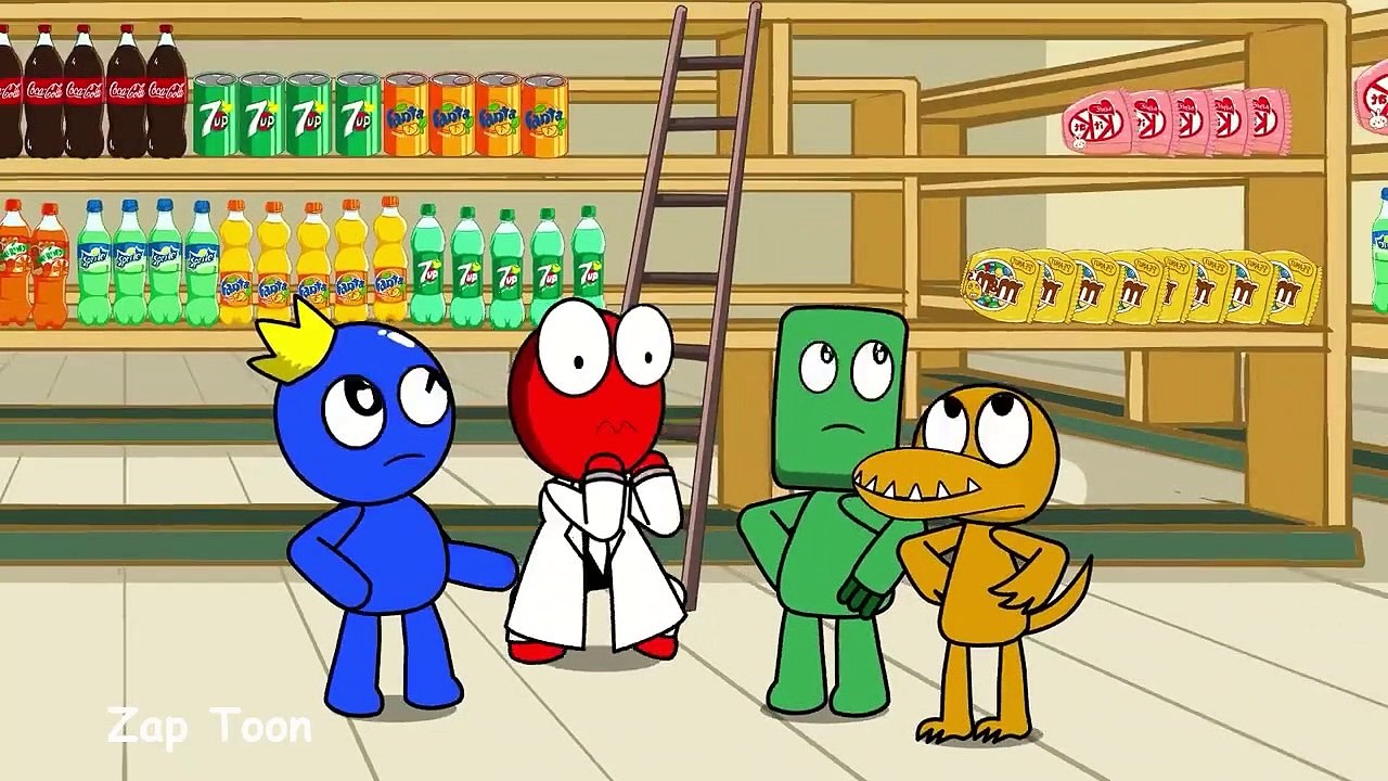 Rainbow Friends Blue x Green Kiss - Pink Sad Story - Roblox Rainbow ...