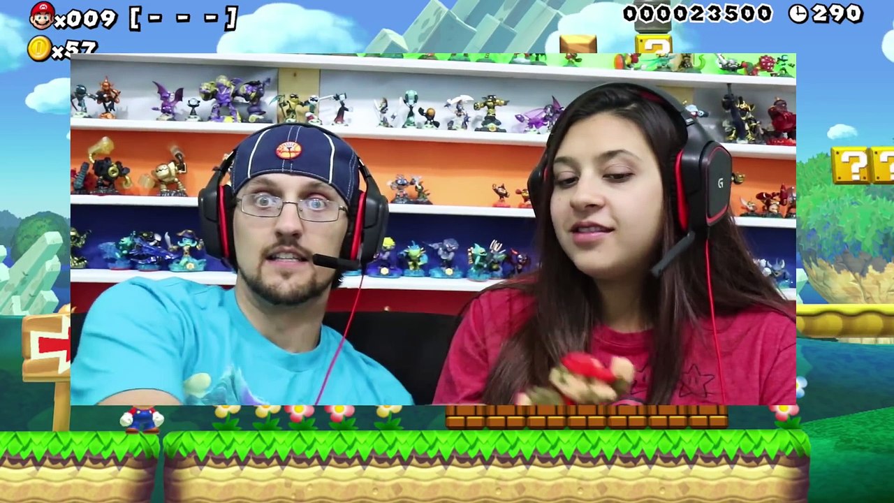 Lets Play SUPER MARIO MAKER! Dad vs. Mom 10 Mario Challenge & Brick ...