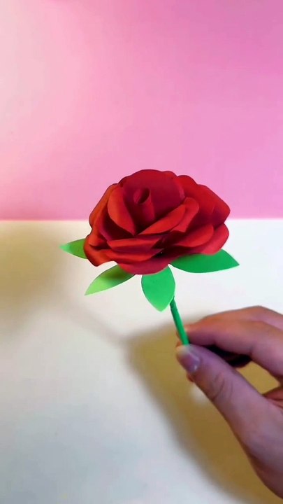 Paper Craft - Rose Flower - video Dailymotion
